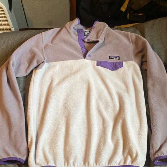 Patagonia | Jackets & Coats | Purple Patagonia Synchilla Snapt Pullover ...